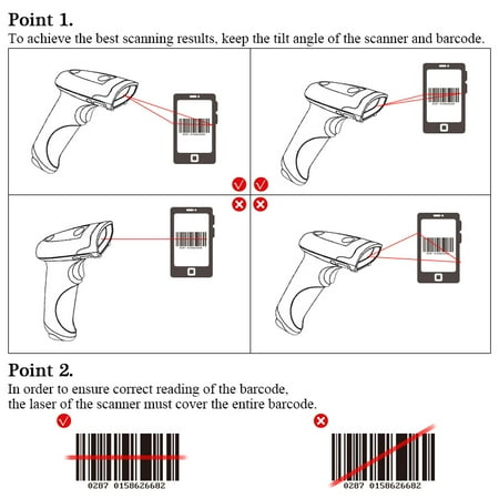 1D 4mil Portable Barcode Bar Code Handheld Scanner Reader UPC-A/E CODE ...