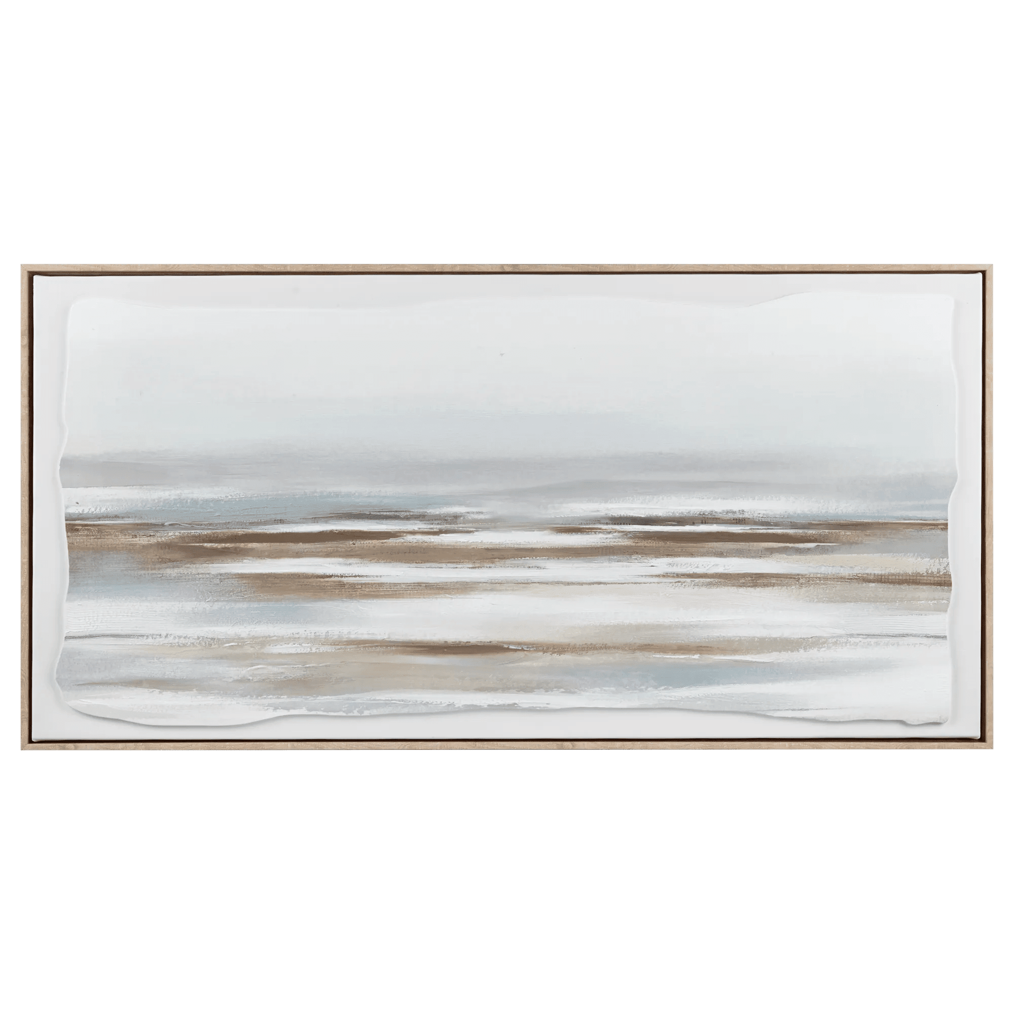 Click here for Bouclair Light Blue Abstract Shore Framed Art 40 X... prices