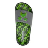 Minecraft Little & Big Boys Slide Sandals, Sizes 11/12-6 - Walmart.com