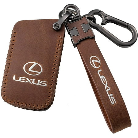 Leather Key Case Protector Key Fob Cover Smart Car Remote Holder For ...