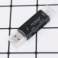 HOMEMAXS 3 in 1 TypeC Micro USB Reader for Phone USB 2.0 Portable Black ...