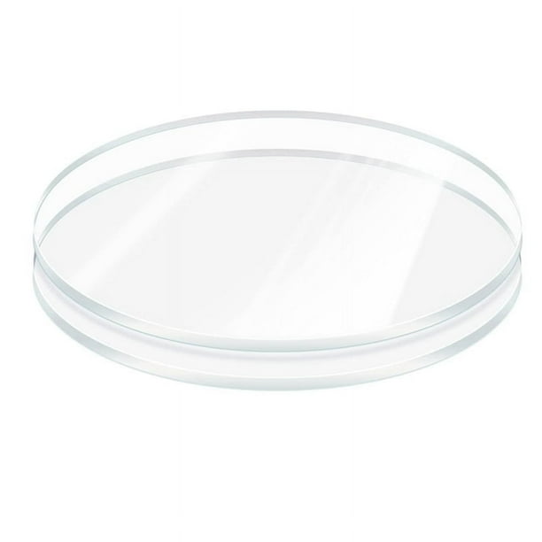 ckepdyeh 2 Pieces 6mm Thick Round Plexiglass Sheet, 6Inch Diameter ...