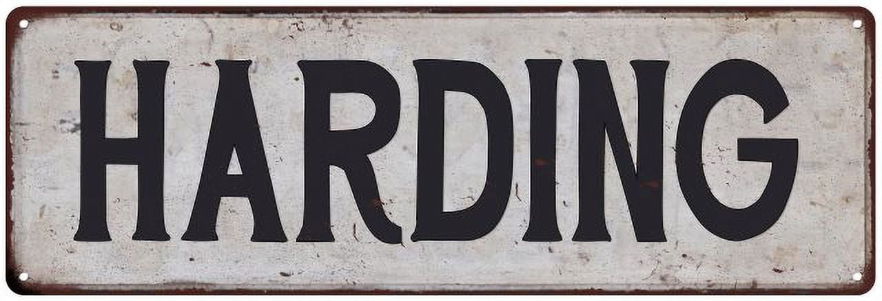 HARDING Vintage Look Rustic Chic Metal Sign 8x24 108240036795 - Walmart.com