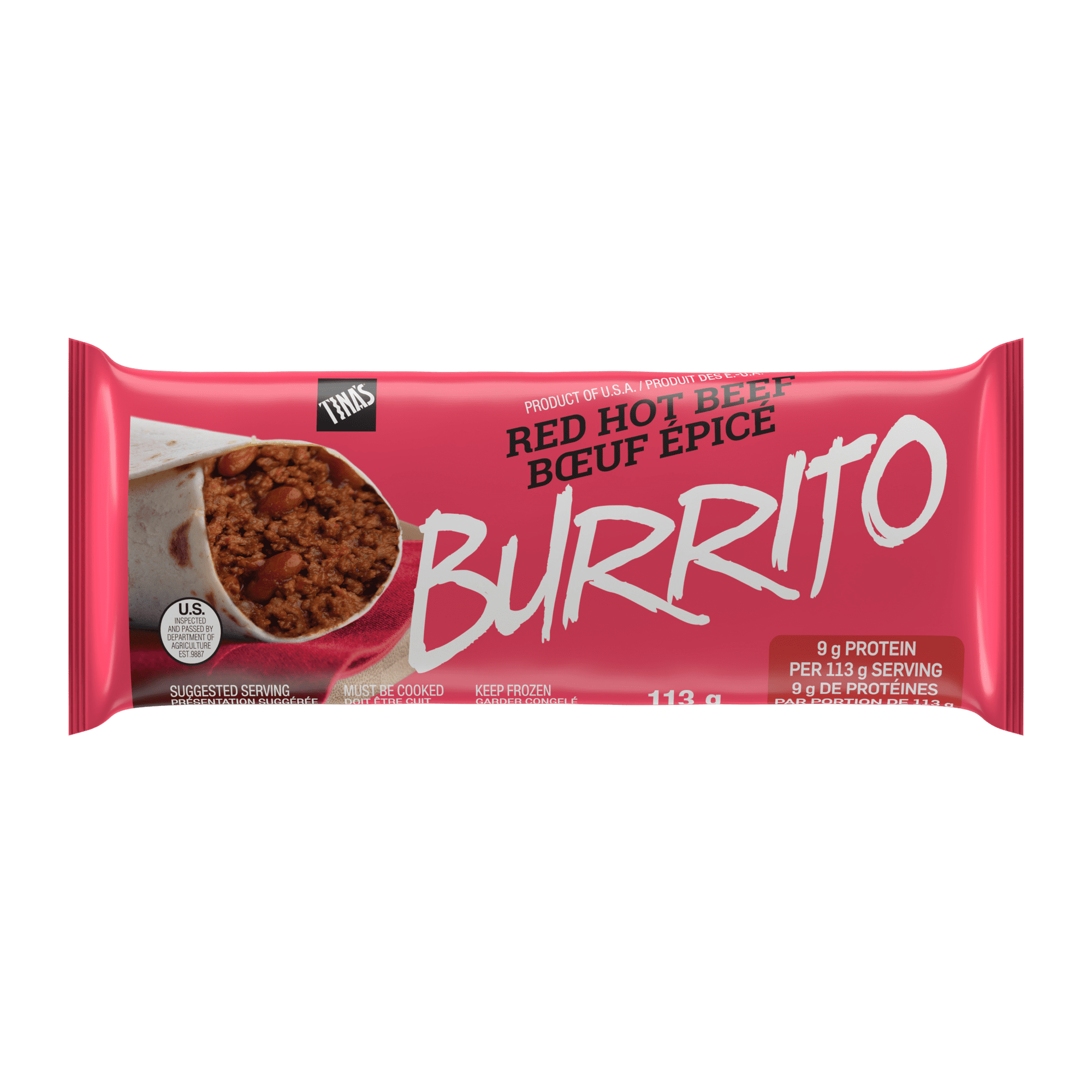 Click here for Tinas Tinas Red Hot Beef Burritos 1 Burrito prices