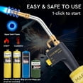 Propane Torch Head, High Intensity Trigger Start Mapp Gas Torch Head ...