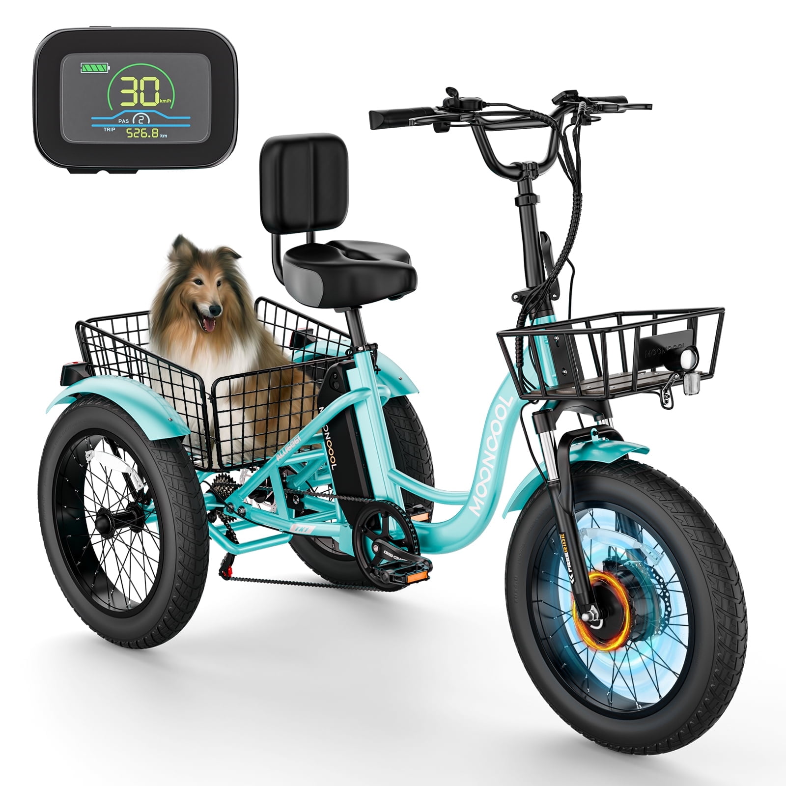 Click here for Mooncool Electric Tricycle For Adults  20 X 4.0 Fa... prices