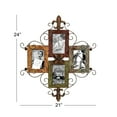 DecMode 4-Opening 4" x 6" Multi Colored Scroll Wall Photo Frame ...