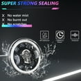 Motorcycle Headlight featuring Skull Pattern LED, High/Low Beam, Turn ...