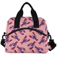 ALAZA Cartoon Lobsters Insulated Lunch Box Large Reusable Cooler Bag ...