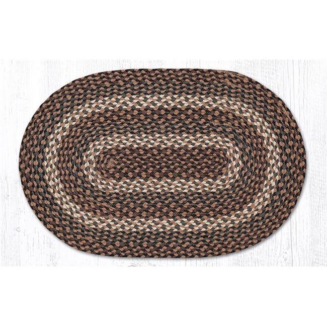 Capitol Importing 02-770 20 x 30 in. Braided Oval Rug - Tan - Walmart.com