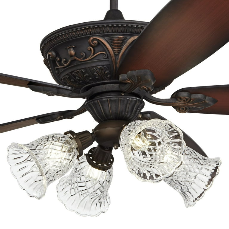 60 Casa Vieja Montego Rubbed White Ceiling Fan With Light | Shelly Lighting