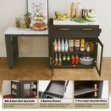 CBJCBJ Kitchen Island with Storage | Expandable Retractable on Wheels ...