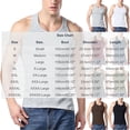 cllios Tank Tops for Men Fitted Y-Back Sleeveless Shirts Plain Scoop ...