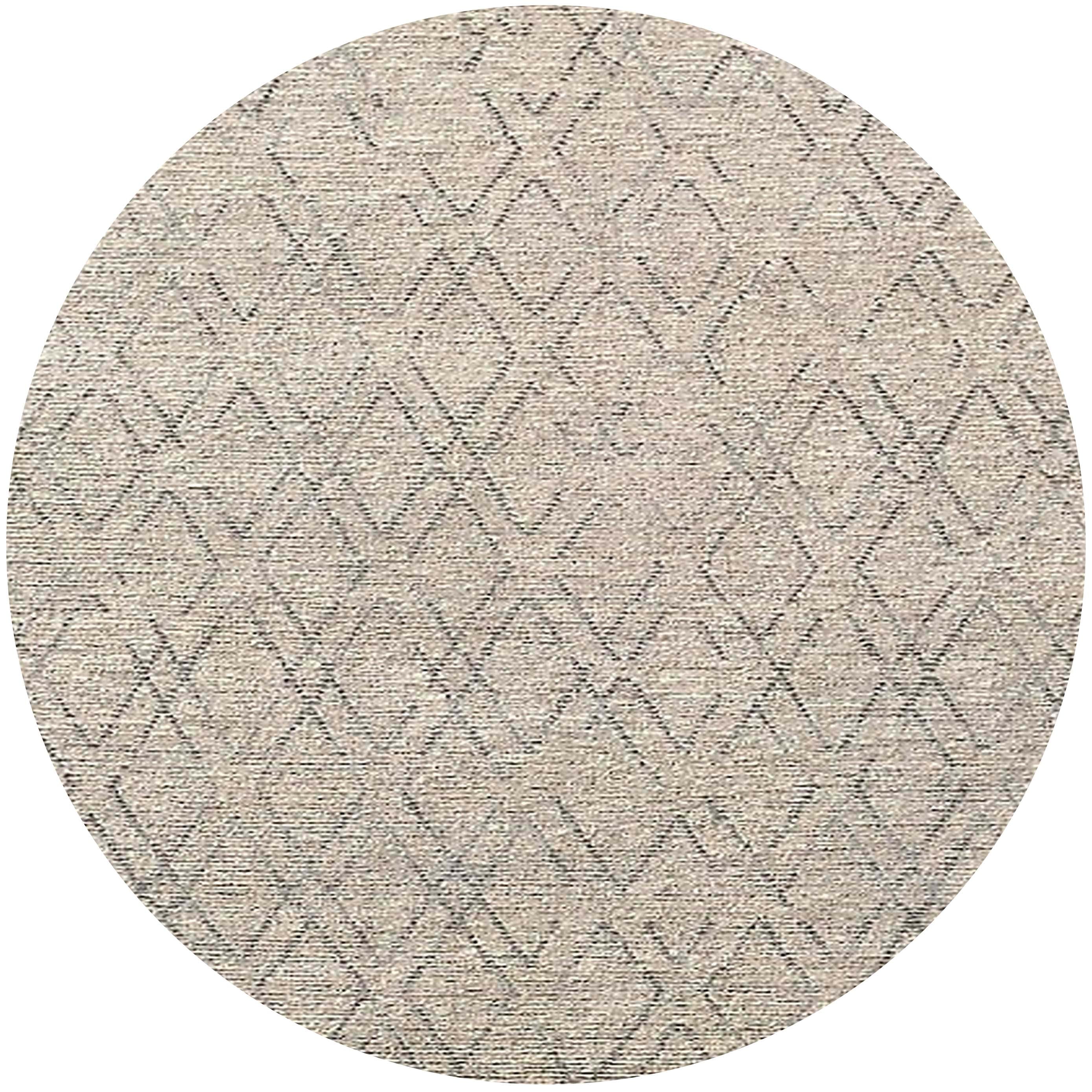 Ahgly Company Indoor Round Mid-Century Modern Brown Solid Area Rugs, 5 ...