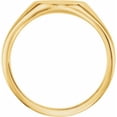 14K Yellow Gold 10x8 mm Oval Signet Ring - Solid Gold Fine Jewelry ...