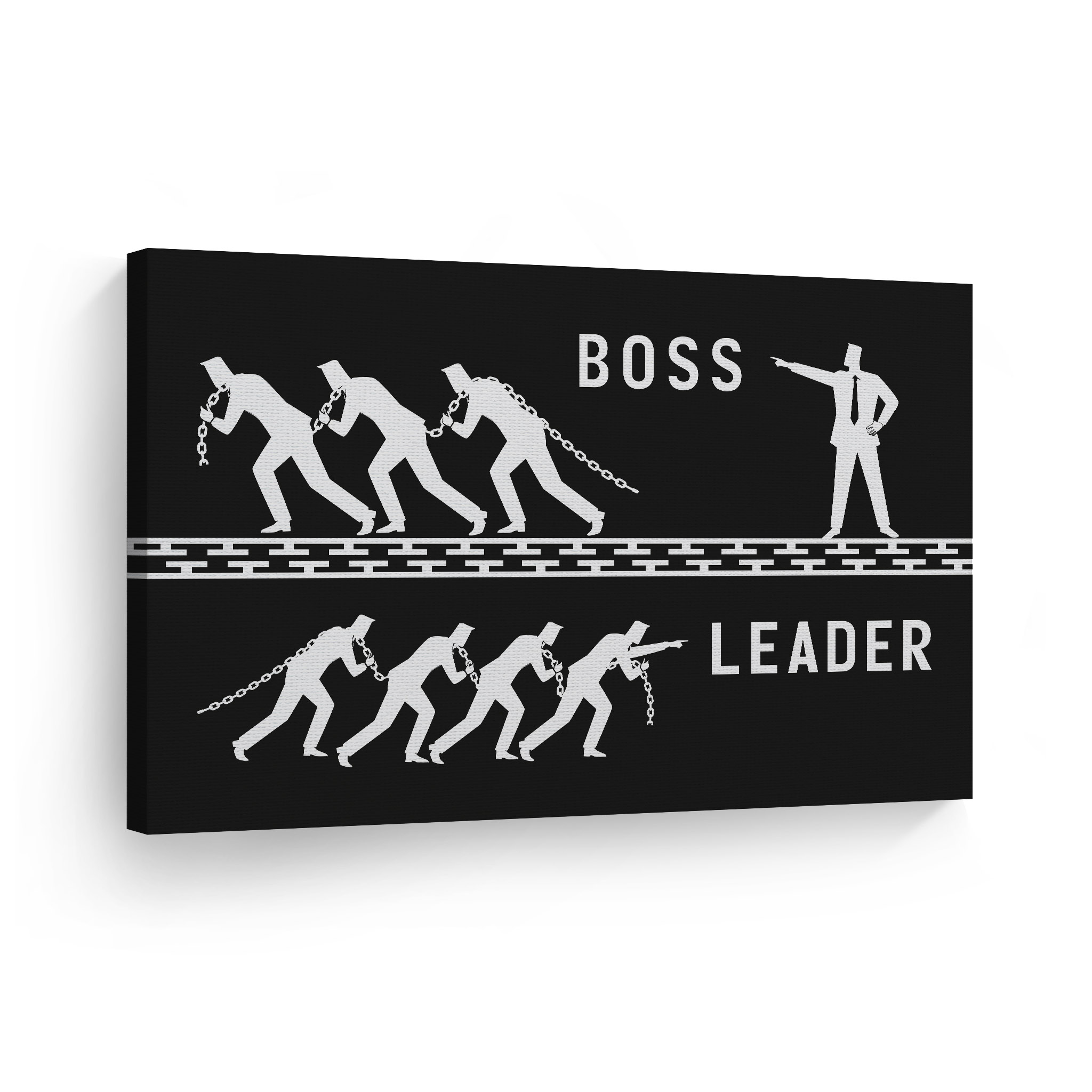 Smile Art Design Boss and Leader Difference Black and White ...