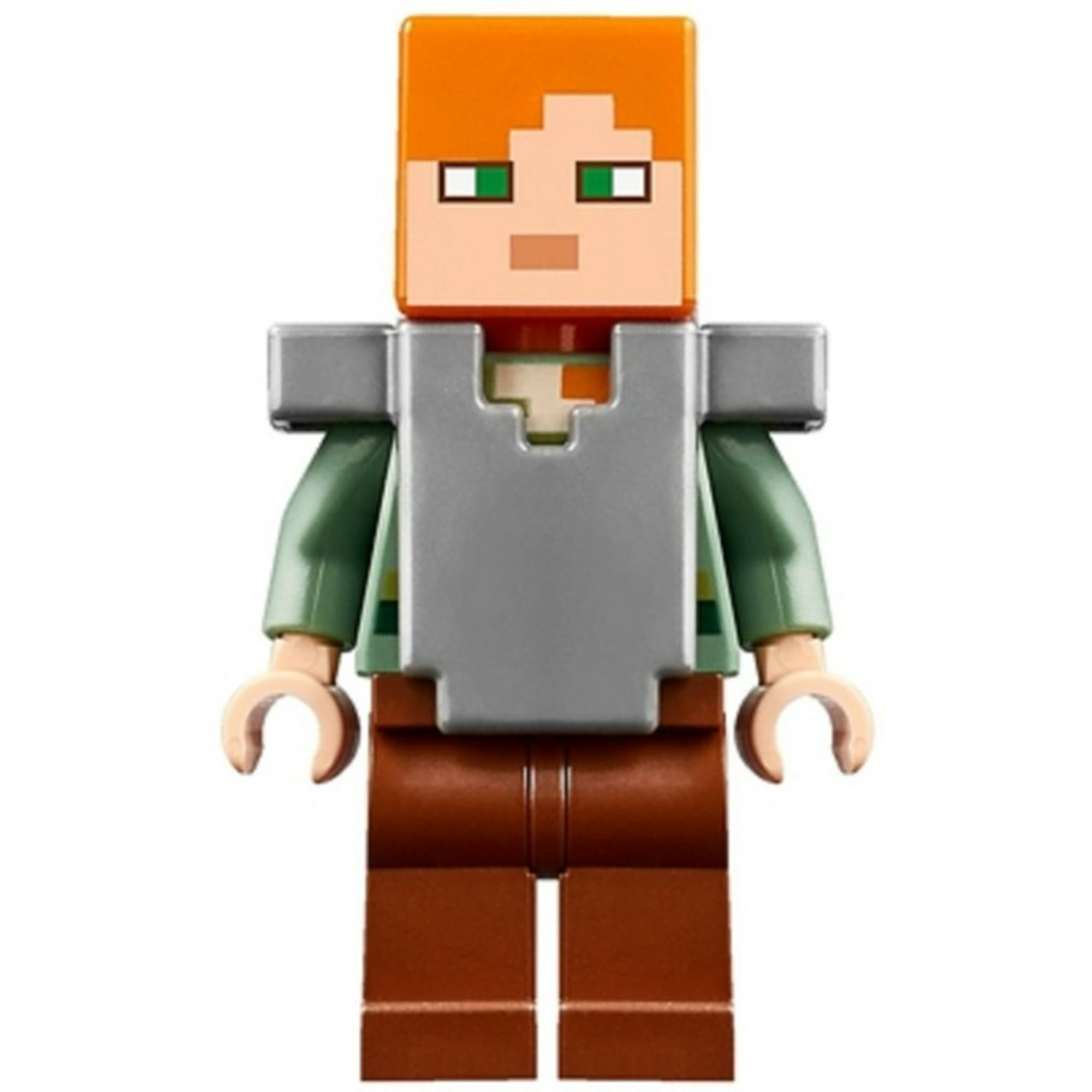 Click here for Lego Minecraft Alex Minifig With Flat Silver Armor... prices