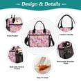 ALAZA Sparkling Butterfly Print Cooler Lunch Bag Insulated Reusable ...