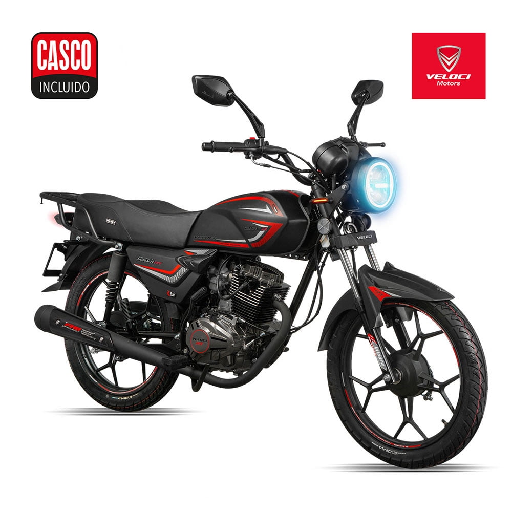 Motocicleta Veloci Black Hawk RT 200cc Negro 2025 | Bodega Aurrera en línea