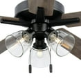 Better Homes & Gardens Bennett Collection 52'' Black Ceiling Fan with ...