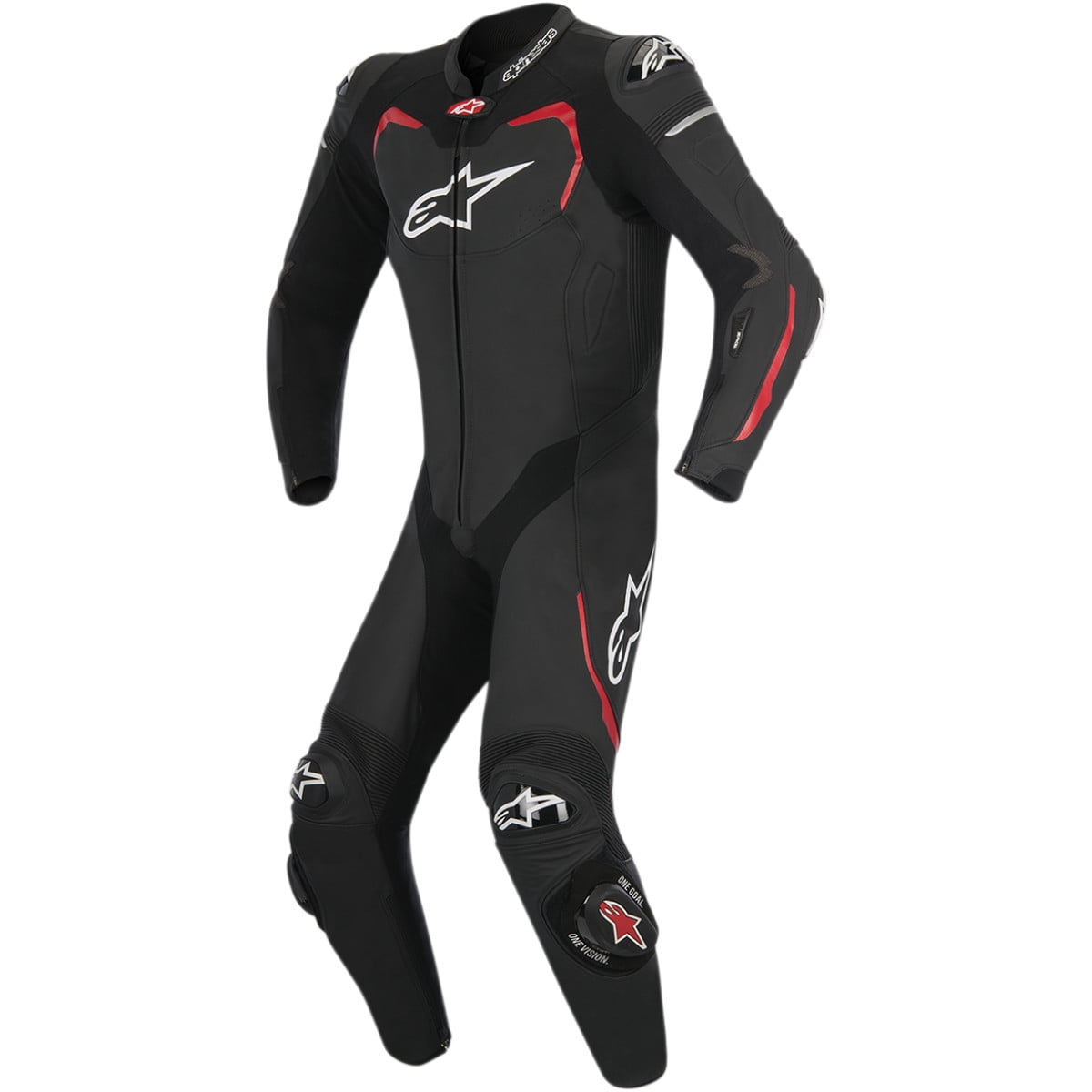 Alpinestars Gp Pro Leather Suit One-piece Race Suit (black/red, Euro ...