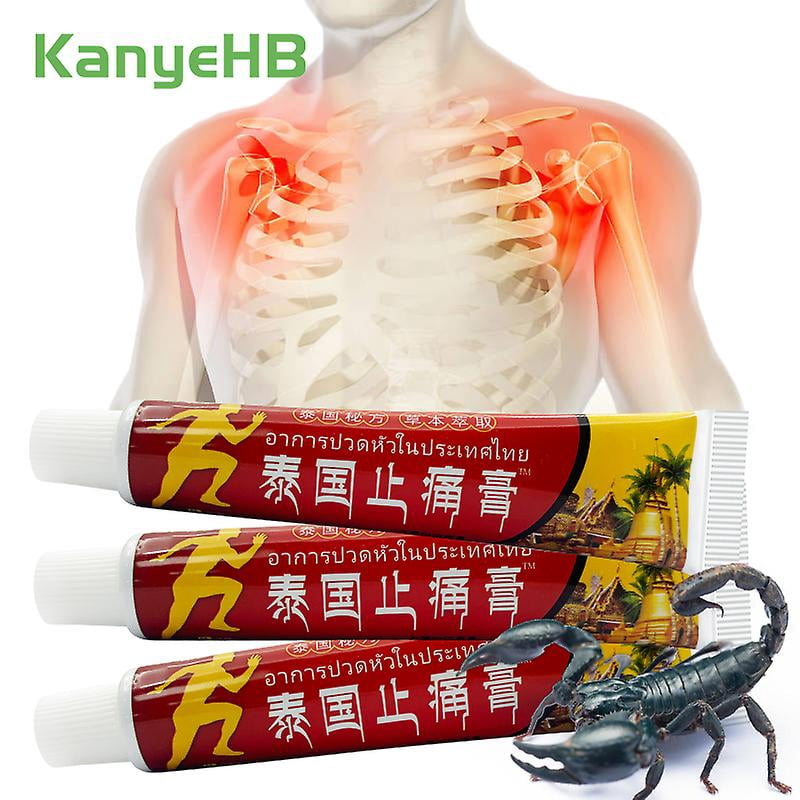 3pcs Back Muscle Pain Relief Ointment Rheumatoid Arthritis Neck Knee ...