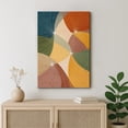 Canvas Print Wall Art Abstract Curved Pattern in Earth Tones Print ...