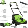 Greenworks Cordless 40V 2-In-1 Dethatcher/Scarifier with 5Ah USB ...
