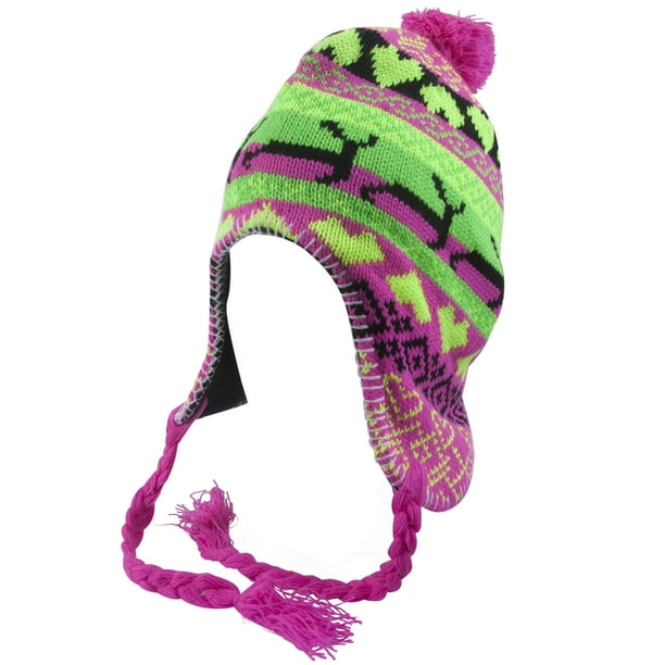 Top Headwear Peruvian Chullo Hat - Llama - Hot Pink - Walmart.ca