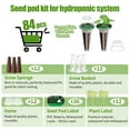 Dryades 84 pcs Hydroponic Pod Kit for Aero Garden with 12 Grow Baskets ...