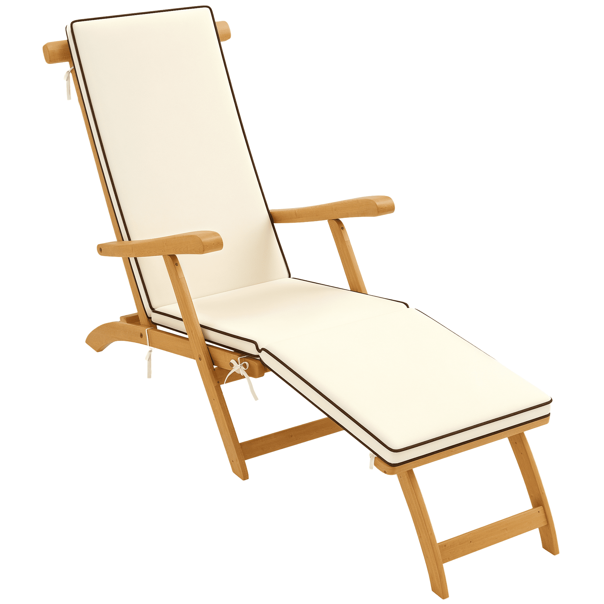 Click here for Outsunny Outdoor Lounge Chair  Acacia Wood Folding... prices