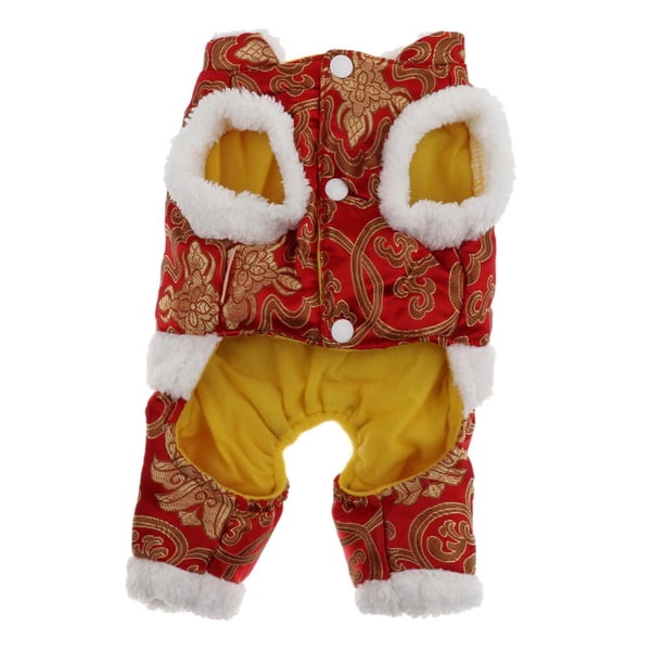 Tang Suit Chinese New Year Garment - rojo, S S Colco Traje de perro de ...