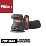 Hyper Tough 20V 2.0Ah Battery Powered 5-inch Cordless Random Orbital ...
