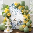 Blue Pumpkin Fall Arch Backdrop Cover 4x1.65 Ft, Spandex Wedding Arch ...
