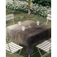 Brown Ombre Table Cloth Rectangle Outdoor Tablecloth, Oil Painting Art ...