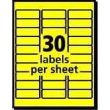 Avery 1" x 2 5/8" Neon Address Labels, Sure Feed, 750 Labels (5972 ...