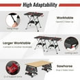 S AFSTAR Folding Work Table, 2-in-1 Workstation-1000 lbs Sawhorse & 440 ...