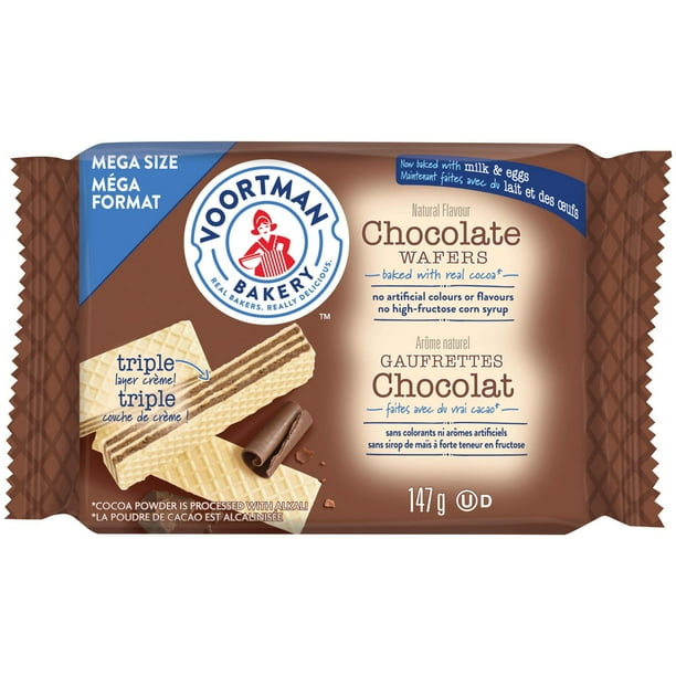 VOORTMAN Chocolate Wafers, Mega Size, 147g - Walmart.ca