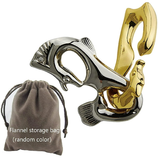 Metal Puzzle Brainteaser Explore and Think Toys Cast Metal Brain Teaser ...