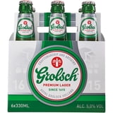 Grolsch Premium Lager Beer, 6 Pack, 330 ML Glass Bottles, 5% ABV ...