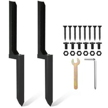Patriot - SENTINEL Plastic Tread-In Post - Black (50pk) - Walmart.com