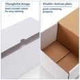 25 Pack White 8x6x4 Corrugated Cardboard Shipping Boxes For Mailing ...