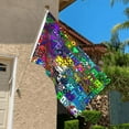 Geometry Dash Cube 3x5FT Flag Garden Decorative Flags Vertical Double ...