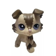 Littlest Pet Shop Rare Yellow Collie Dog Puppy Blue Eyes LPS Toy #1194 ...