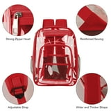 SANMADROLA Heavy Duty Clear PVC Backpack, Stadium Approved, Reinforced ...