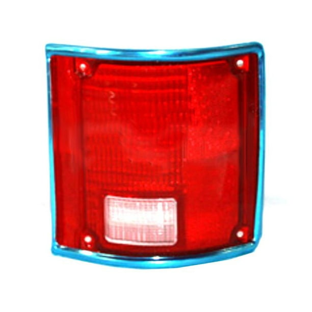 Right Tail Light Lens - Compatible with 1975 - 1986 Chevy C10 Standard Cab Pickup 1976 1977 1978 ...