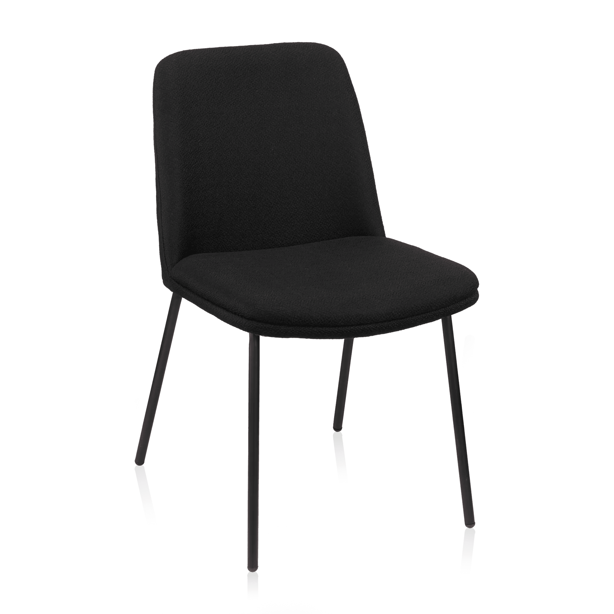 Click here for Bouclair Black Fabric And Metal Dining Chair prices