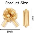 12 Pcs 6 Inch Multi Color Ribbon Bows - Big Gift Wrap Bows for Presents ...