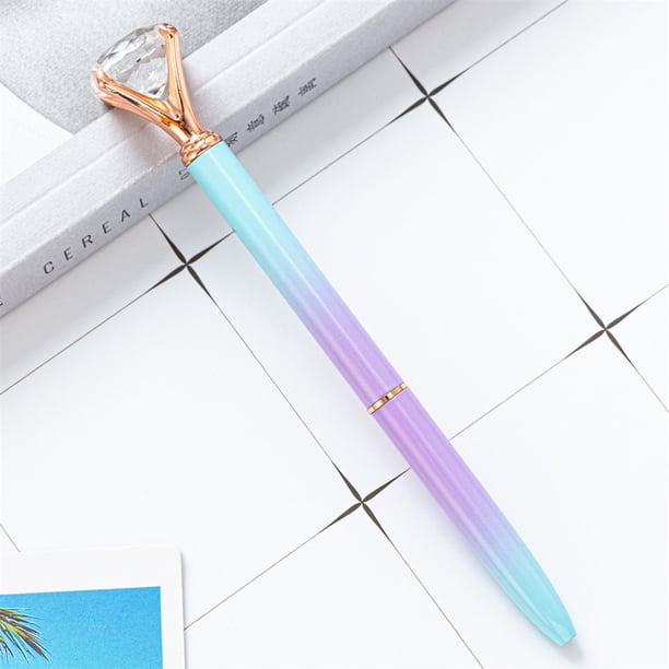 EastVita L Crystal Diamond Head Ballpoint Pen 14cm 1.0mm Gradient Pen ...