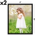 8x10 Picture Frame with Shatter-Resistant Glass - Set of 2 - Streamline ...